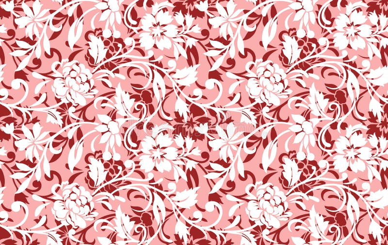 Period Inspired Square Ornament Background Pattern. One Color ...