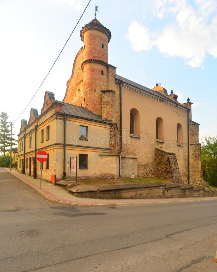Renaissance Synagogue in Lesko Stock Image - Image of built, detail ...