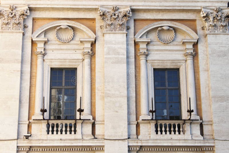 Renaissance windows stock photo. Image of portico, balustrade - 59185538