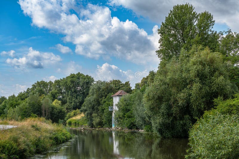 Renaturalized Branch of the Nidda in Frankfurt, Hesse, Germany Stock ...