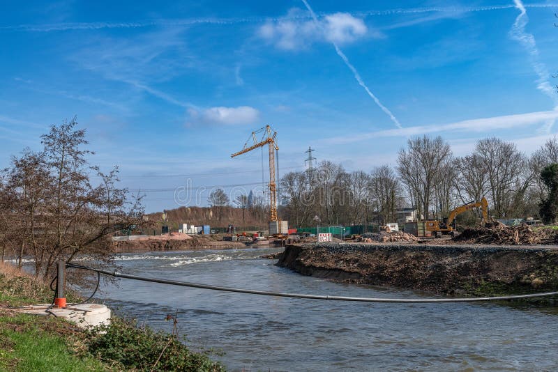 Renaturation Work and Connection of an Oxbow Lake, Nidda River in ...
