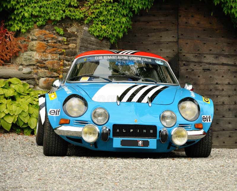 Renault Alpine in Front of the Castle Editorial Photography - Image of ...