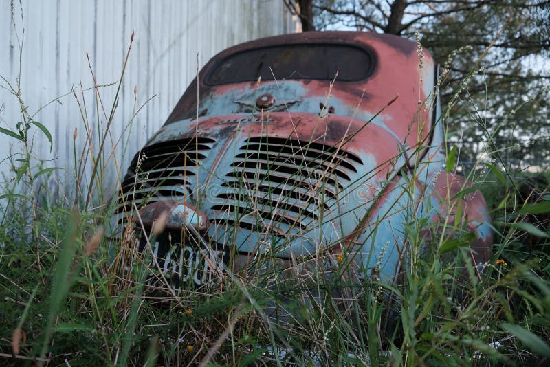 Renault Bug Classic Car Old Field Rust Editorial Photography - Image of ...