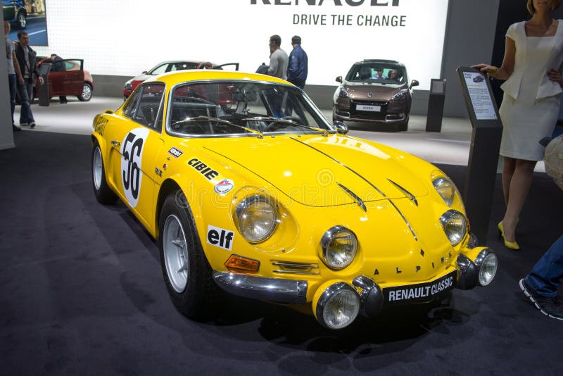 Renault classic alpine editorial stock image. Image of modern - 26399279