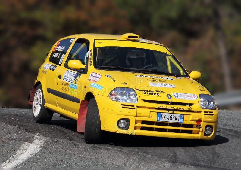 Renault Clio rally car editorial photo. Image of province - 69901151