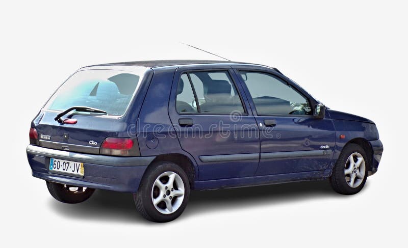 Renault Clio Parked Showing Rear and Side View Editorial Photography ...