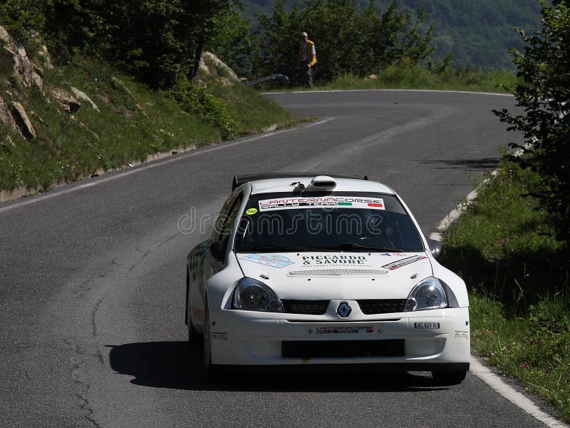 Renault Clio rally car editorial stock image. Image of lined - 69899984
