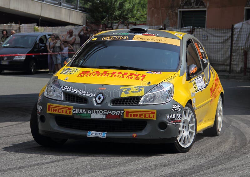 Renault Clio rally editorial stock image. Image of lantern - 72459659