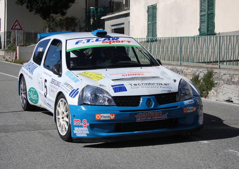 Renault Clio Super 1600 Rally Car Editorial Photo - Image of speed ...