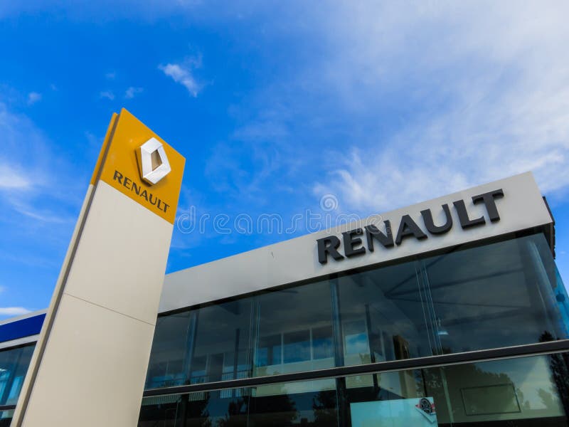 Renault dealership editorial photo. Image of economy - 43246386