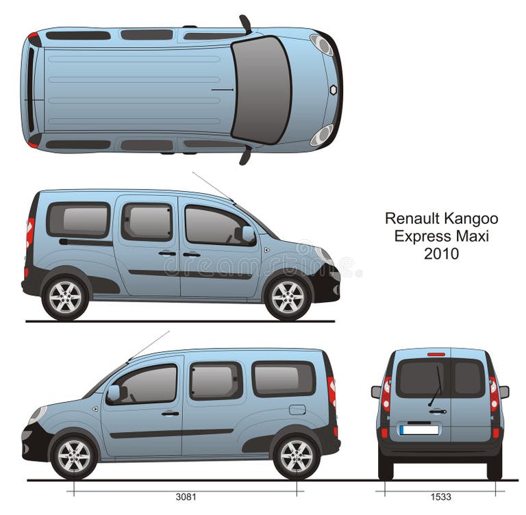 Renault Kangoo Maxi Combi Stock Illustrations – 6 Renault Kangoo Maxi ...