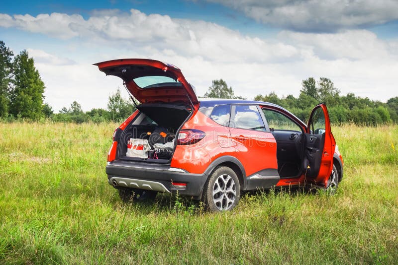 Renault Kaptur with Open Doors Editorial Stock Photo - Image of captur ...