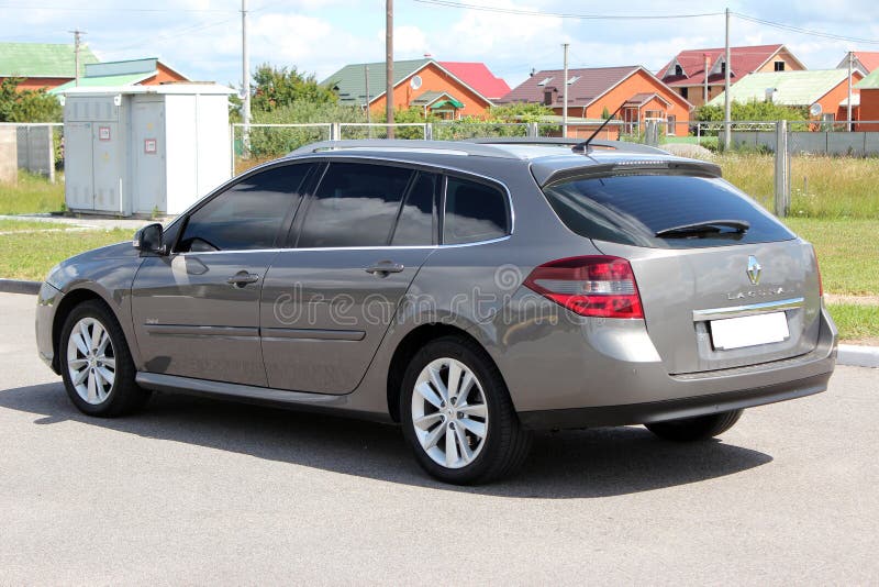Renault Laguna 2010 grey editorial photo. Image of auto - 41816661