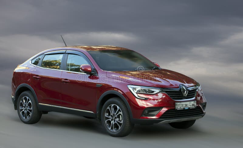 Renault red car. stock photo. Image of background, white - 190912096