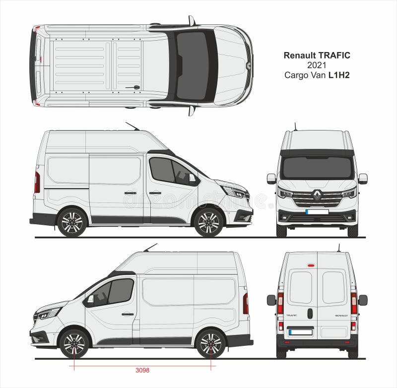 Renault Trafic Template 2021 Stock Illustrations – 20 Renault Trafic ...