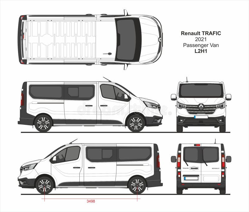Renault Trafic Template 2021 Stock Illustrations – 20 Renault Trafic ...