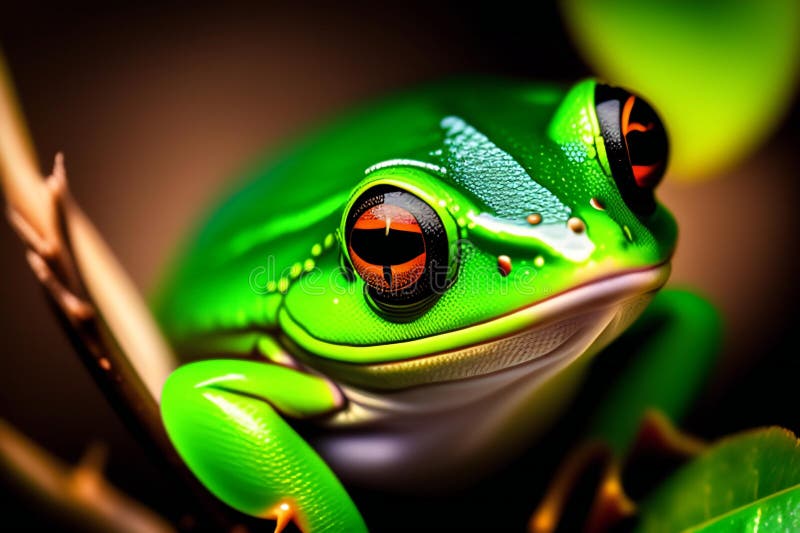 Rencina hila arborea 3d stock de ilustración. Ilustración de tropical - 274366416