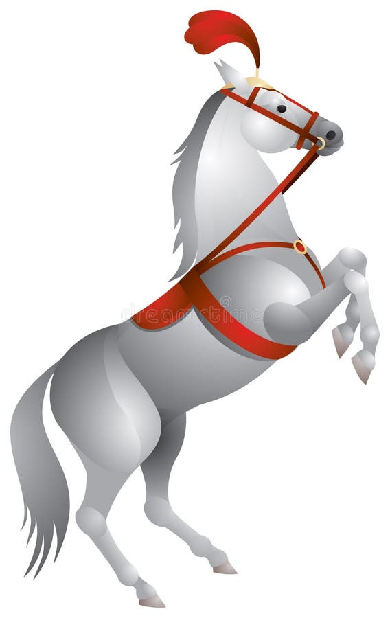 Rendement De Cirque De Cheval Illustration de Vecteur - Illustration du ...