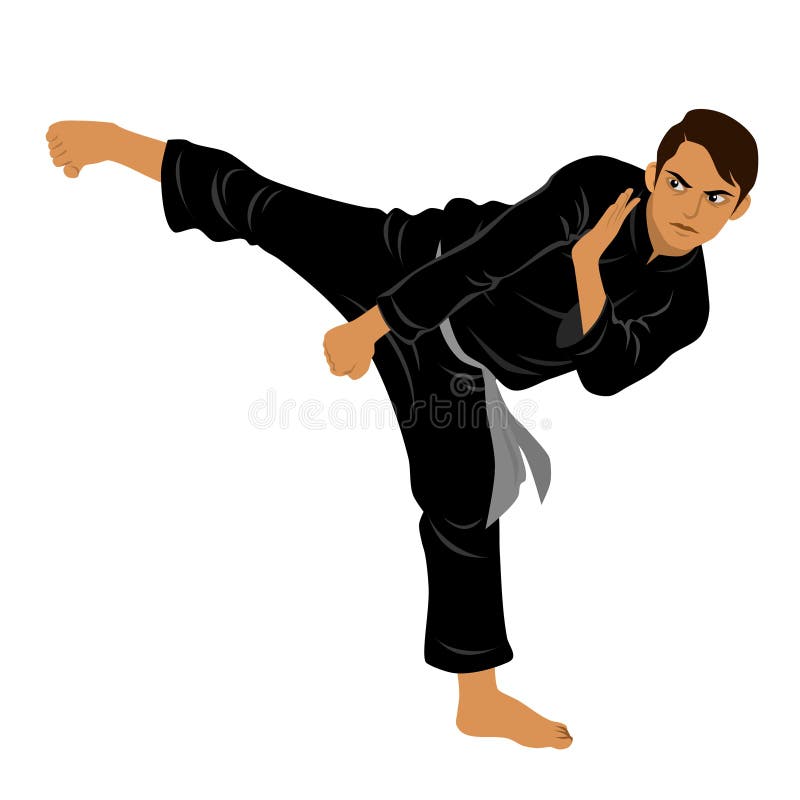 Vector of Silat Martial Arts from Indonesia - Pose 7 Stock Illustration ...