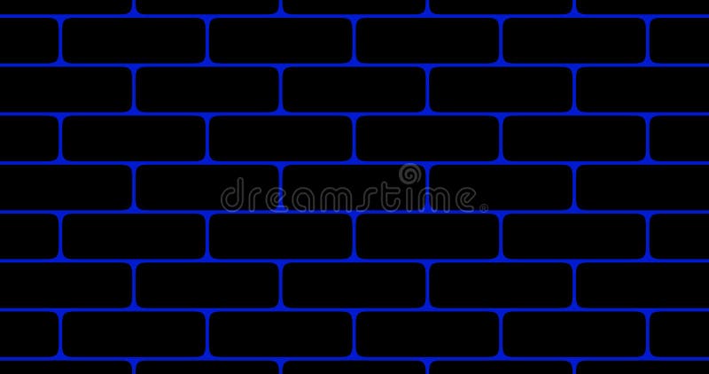 Render with Abstract Blue Stripes Brick Wall Stock Illustration ...