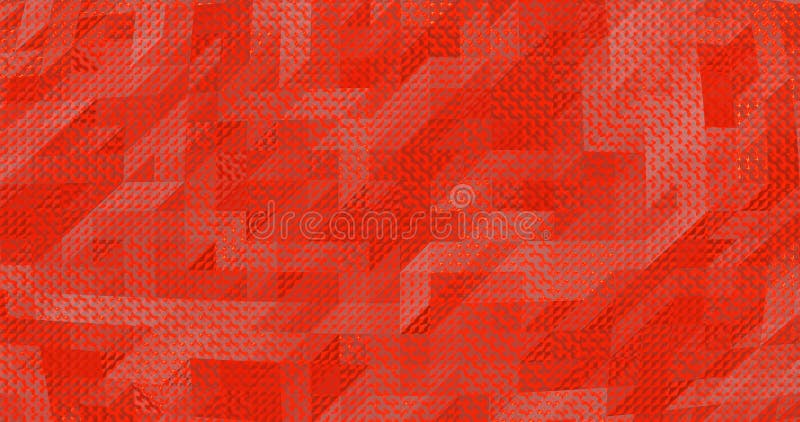 Render with an Abstract Pattern of Red Tiles Stock Illustration ...