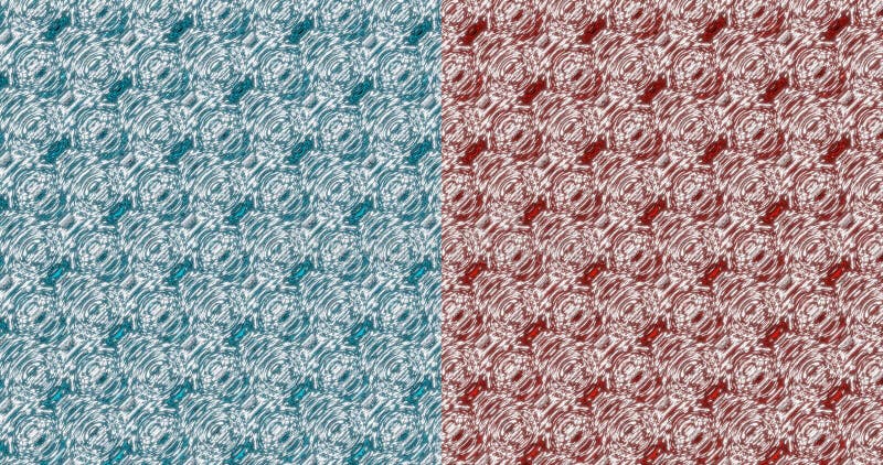 Render with an Abstract Pattern of Rounded Shapes Divided into Blue and ...