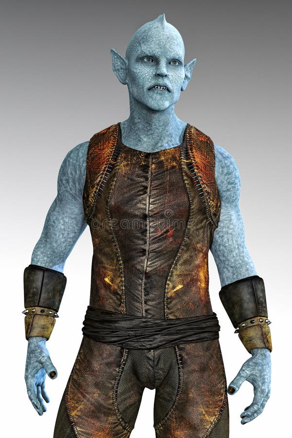Render of an alien man stock illustration. Illustration of gamelit ...