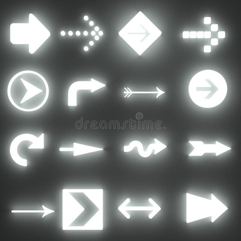Render of arrows stock illustration. Illustration of realistic - 38717711