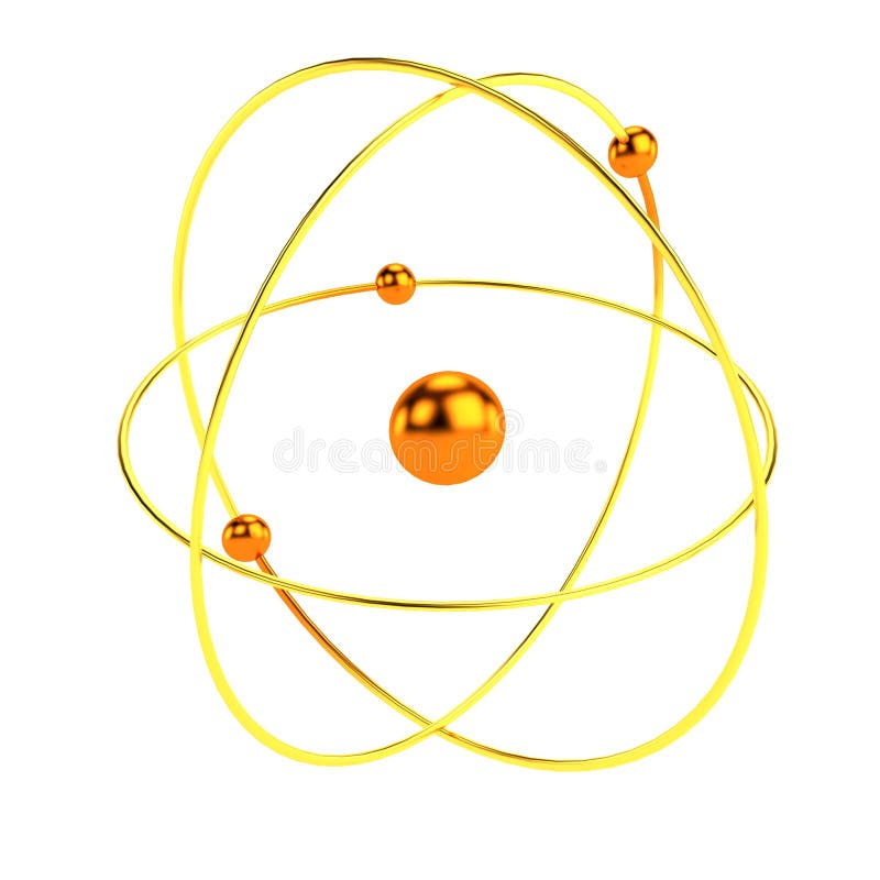 Render of atom stock illustration. Illustration of render - 36095991
