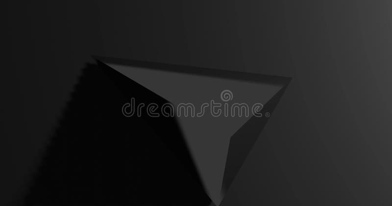 Render with Black Triangle with Shadow Stock Footage - Video of stripe ...