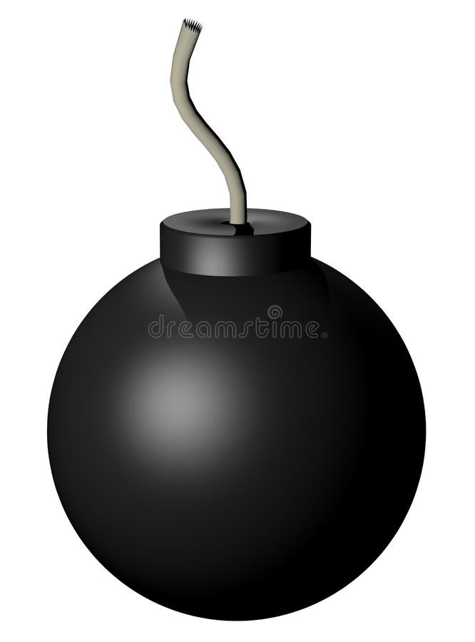 Render bomb stock illustration. Illustration of device - 42139404