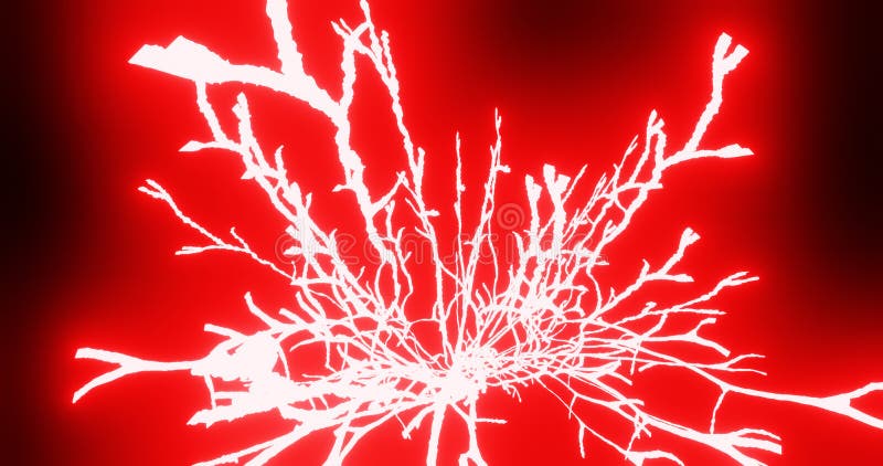 Render with a Bright Red Electric Pulse Stock Illustration ...