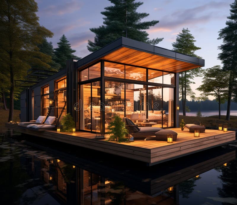 Render Building Exterior in the Outdoor 3d Illustration Stock ...