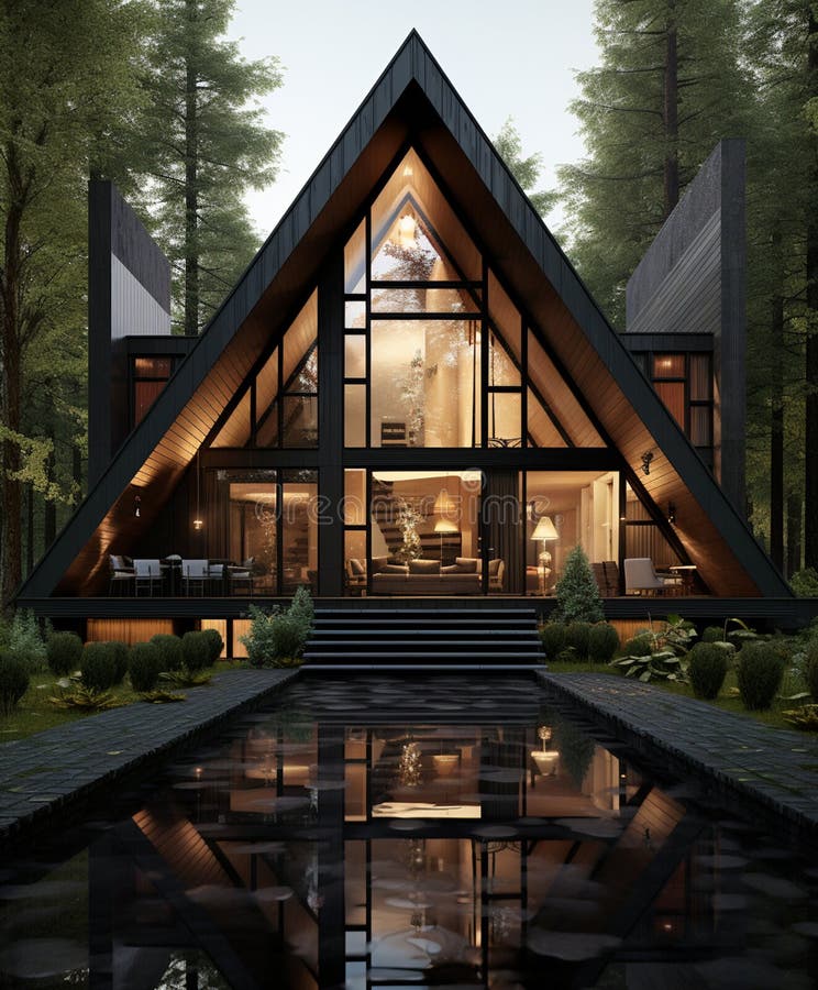 Render Building Exterior in the Outdoor 3d Illustration Stock ...