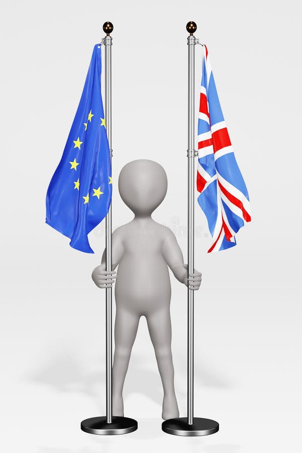 Flags United Kingdom European Union Uk Flag Eu Flag British Union Jack ...