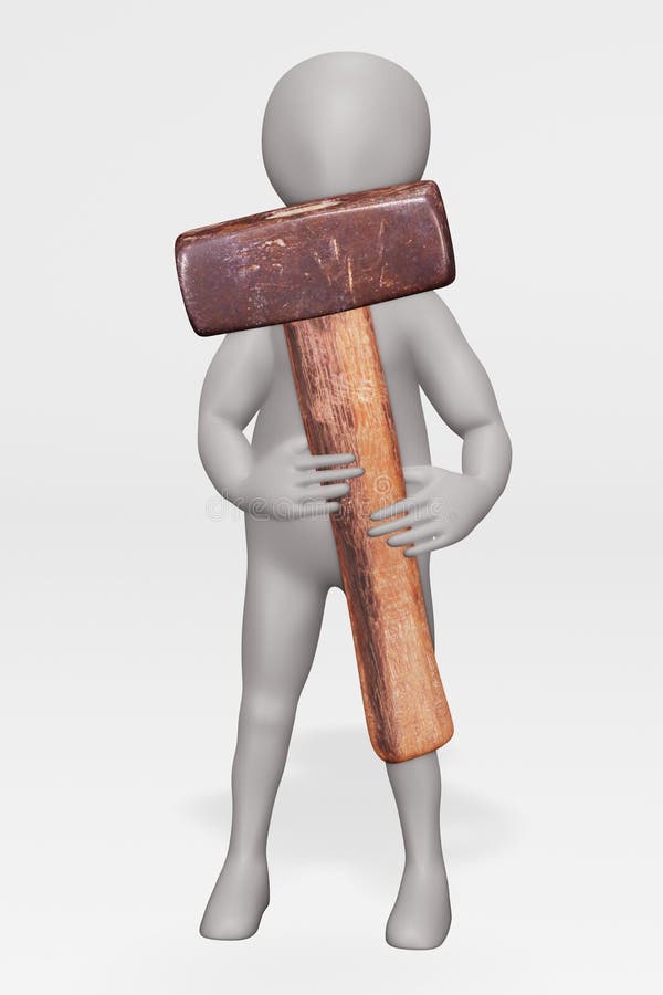 Man Sledge Hammer Stock Illustrations – 128 Man Sledge Hammer Stock ...