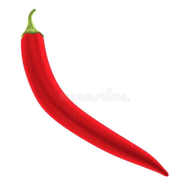 3d render of chilli pepper stock illustration. Illustration of model ...