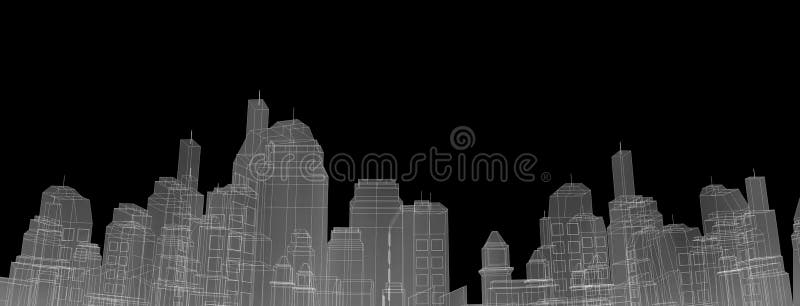 Render city illustration stock illustration. Illustration of frame ...