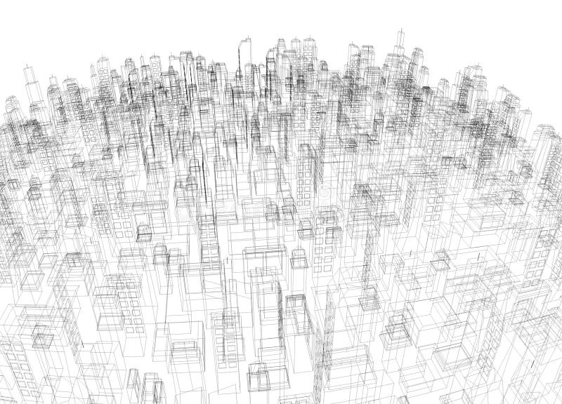 Render city illustration stock image. Image of urban - 314200241