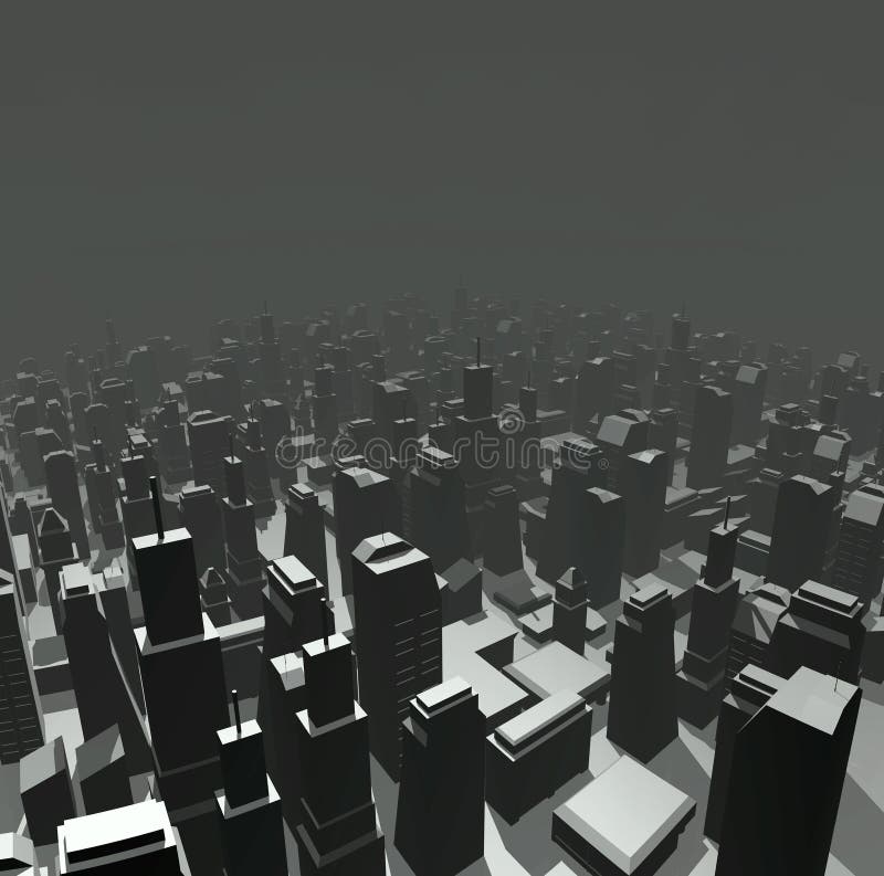 Render city illustration stock illustration. Illustration of building ...