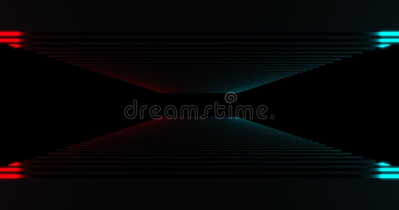 Render with a Converging Rectangle Background in Red and Blue Light ...