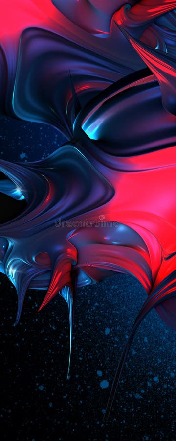 Render 3D. Vertical Abstract Shape Background. Stock Illustration ...