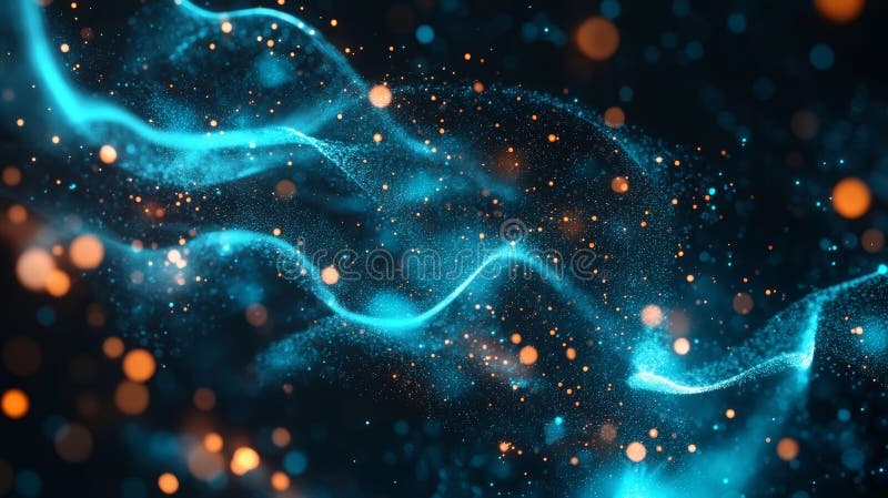 Render 3D Abstract Graph Made of Dots. Finance Graph with Detail ...