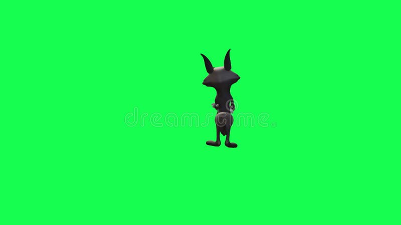 3D Cartoon Animation of a Wolf on a Green Screen Explaining and ...