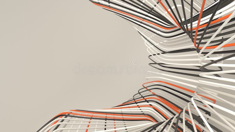3D Geometric Abstract Twist Background Stock Illustration ...
