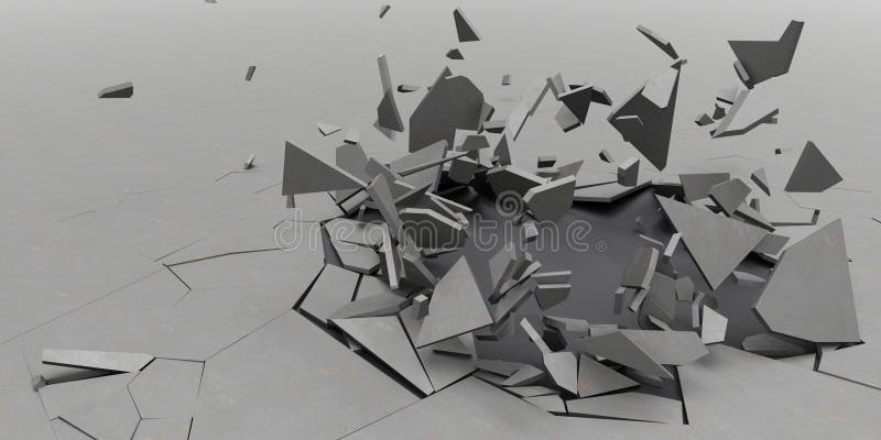 3D Shatter Abstract Wallpaper Background Stock Illustration ...