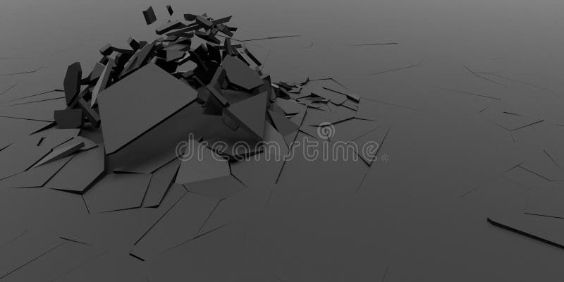 3D Shatter Abstract Wallpaper Background Stock Illustration ...