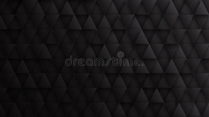 Render 3D Triangle Particles High Technology Dark Minimalist Black ...
