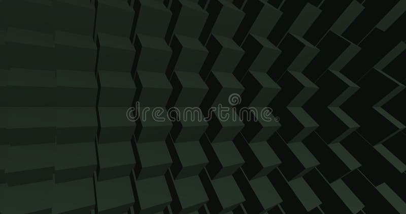 Render with Dark Green Cubes Stock Illustration - Illustration of ...