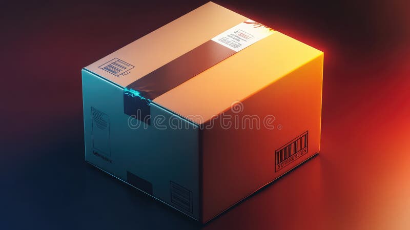 Render fast box stock illustration. Illustration of lighting - 393662469